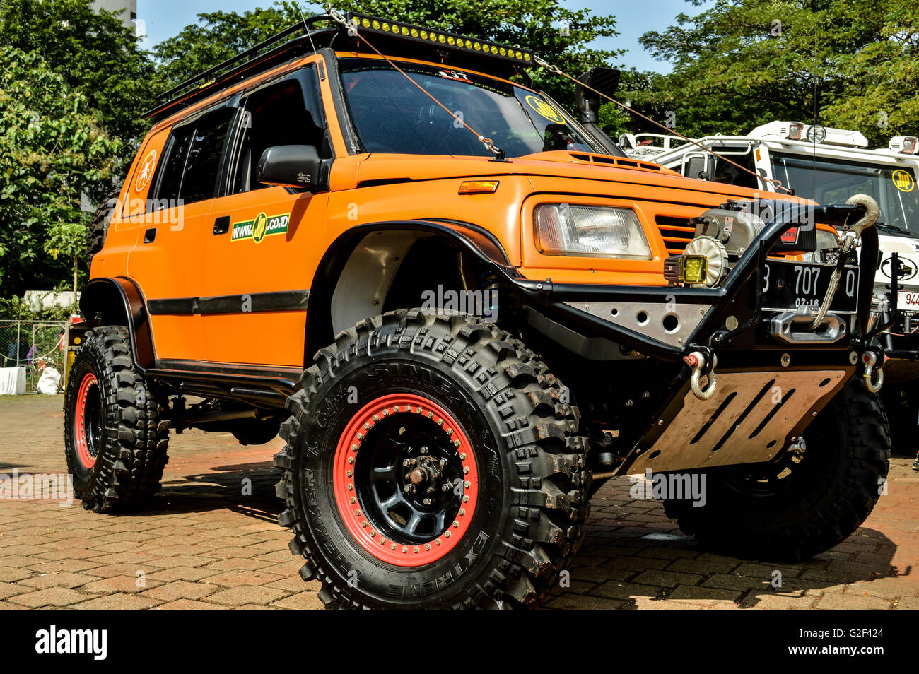 Jeep display in automotive event tumplek blek 2016, Jakarta, Indonesia ...