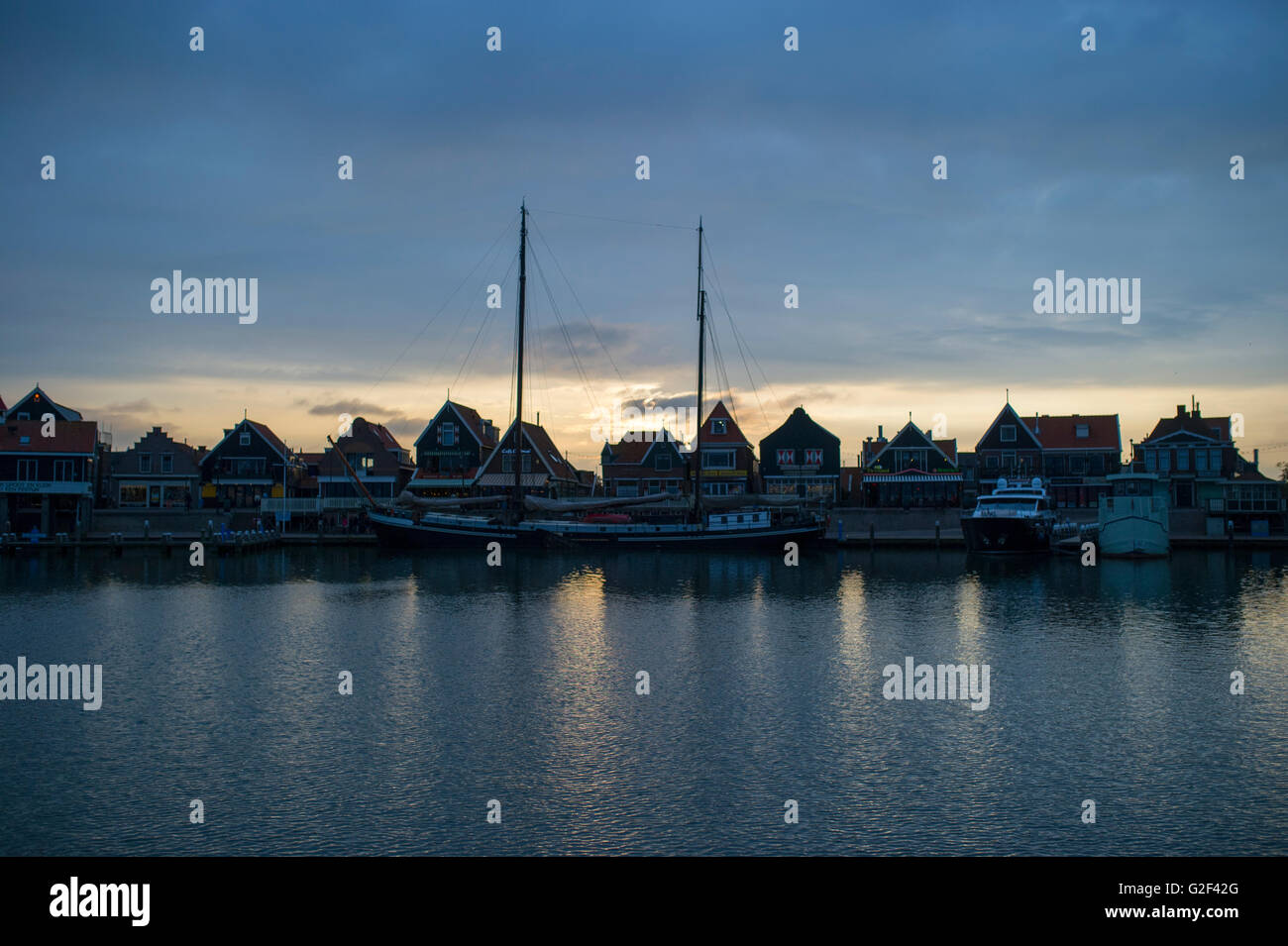 The old port from Volendam, IJsselmeer in Netherlands Stock Photo - Alamy