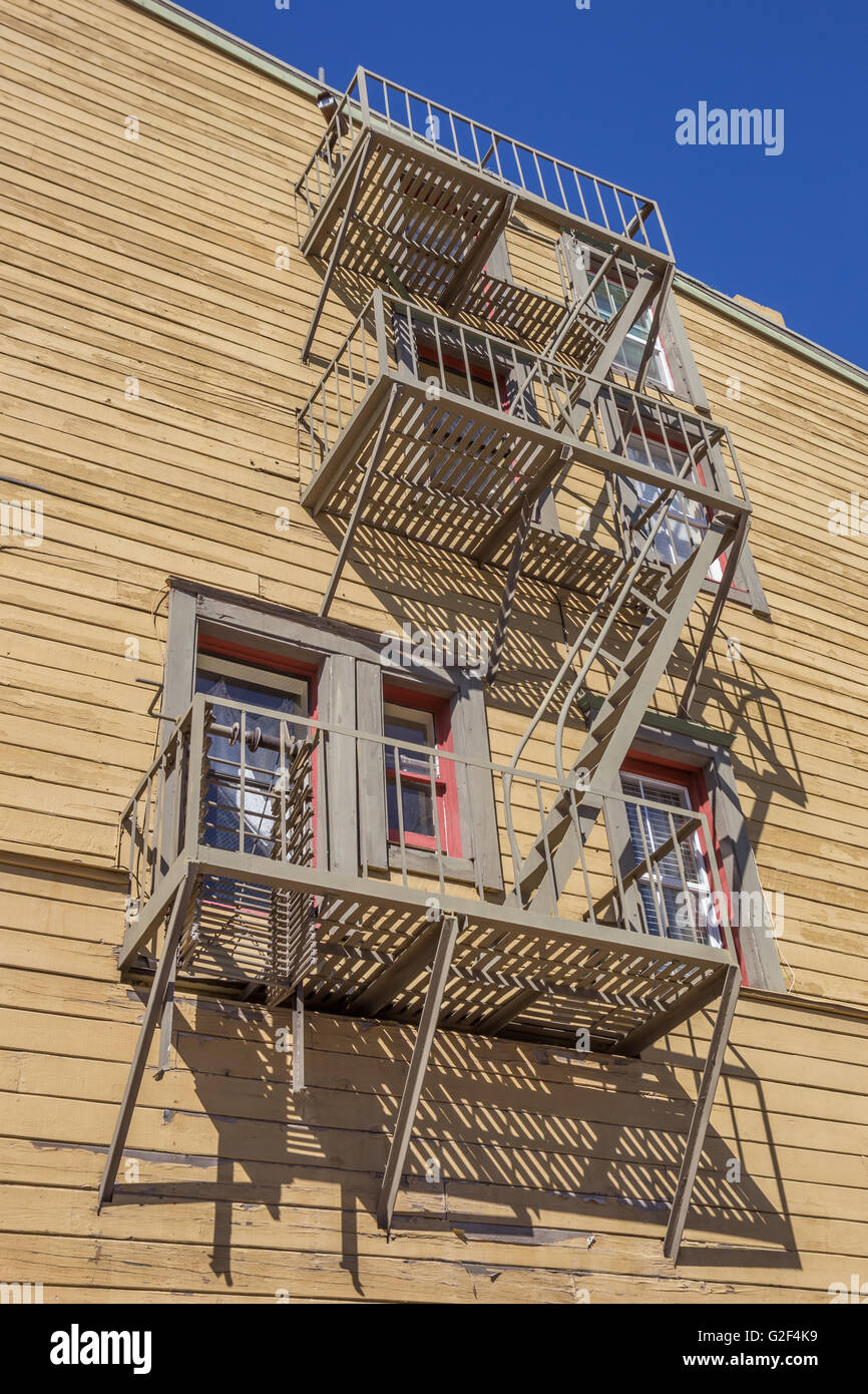American fire stairs hi-res stock photography and images - Alamy