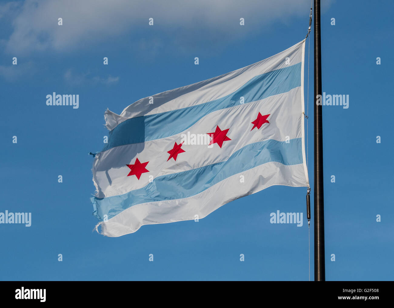 Chicago flag hi-res stock photography and images - Alamy