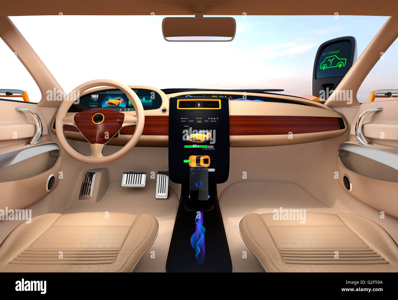 Car display interface hi-res stock photography and images - Alamy
