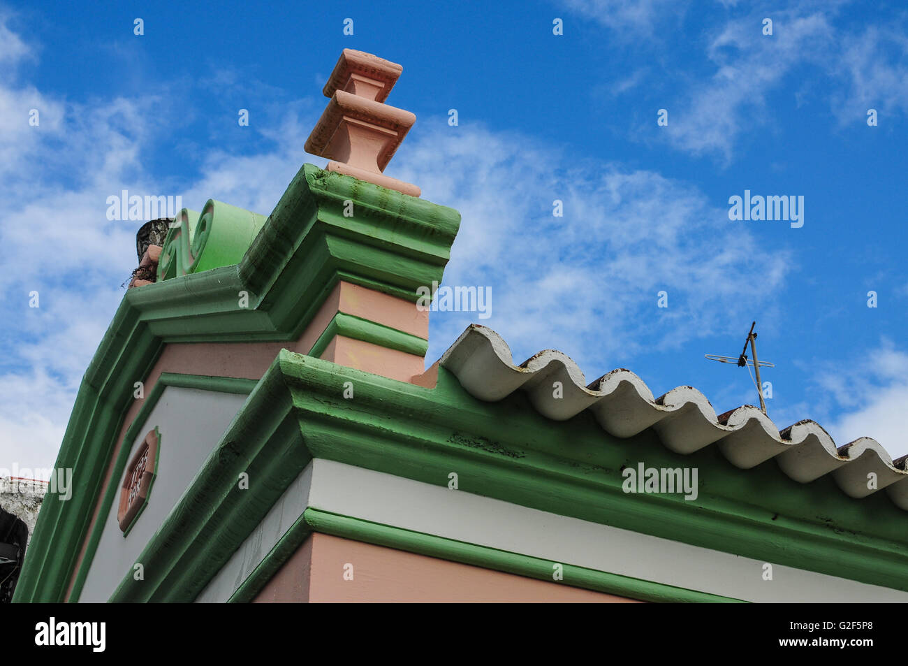Azores architecture Terceira Island Portugal Stock Photo - Alamy