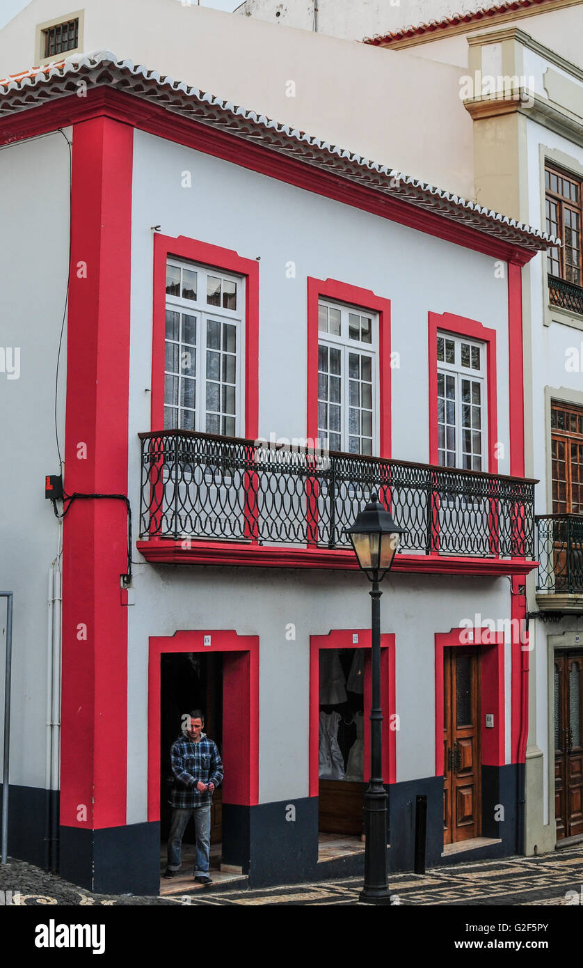 Azores architecture Terceira Island Portugal Stock Photo - Alamy