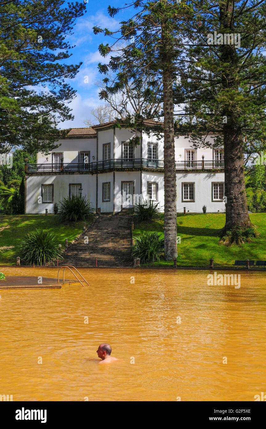Terra Nostra Park Furnas thermal springs Azores Stock Photo - Alamy