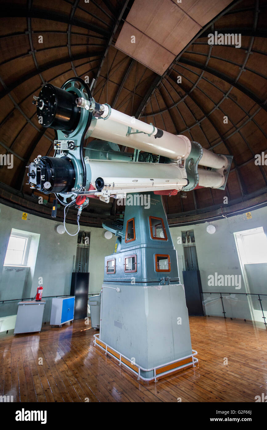 The telescope Grubb Parsons 1930 at the observatory in Saltsjöbaden ...