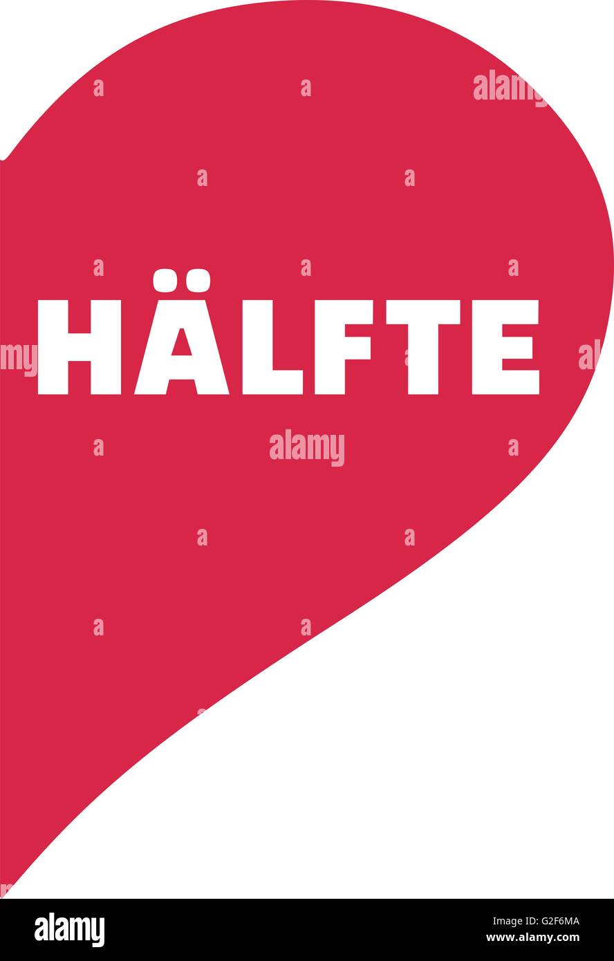 Half heart Stock Vector Images - Alamy