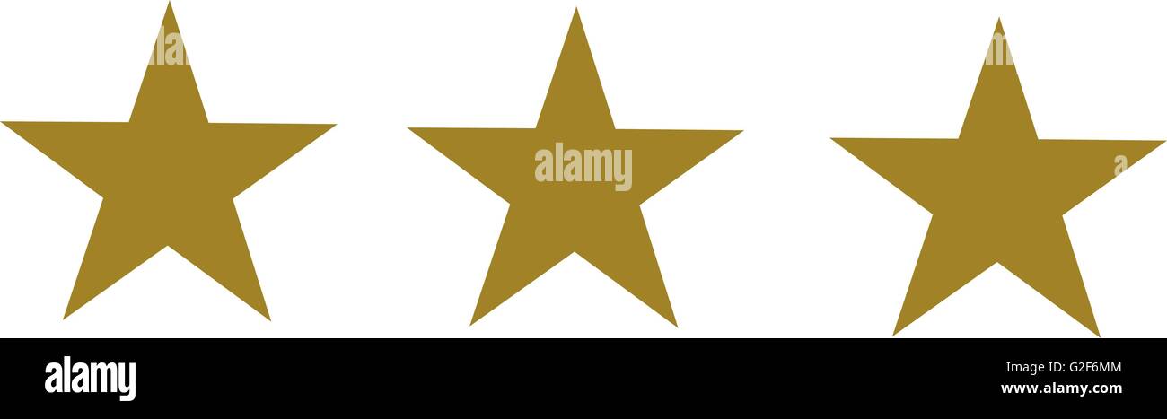 Three golden stars icon Stock Vector Image & Art - Alamy