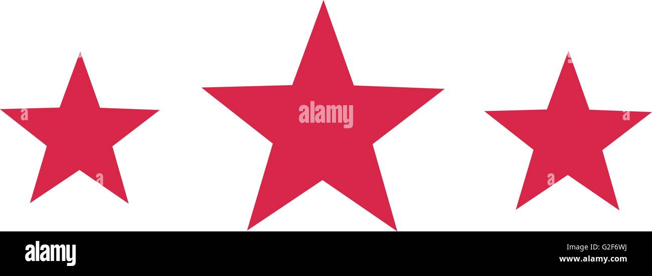 Three stars red Stock Vector Image & Art - Alamy