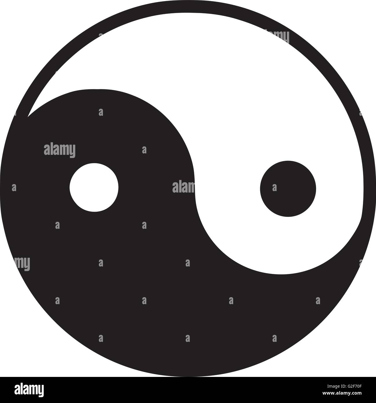 Ying Yang horizontal Stock Vector Image & Art - Alamy