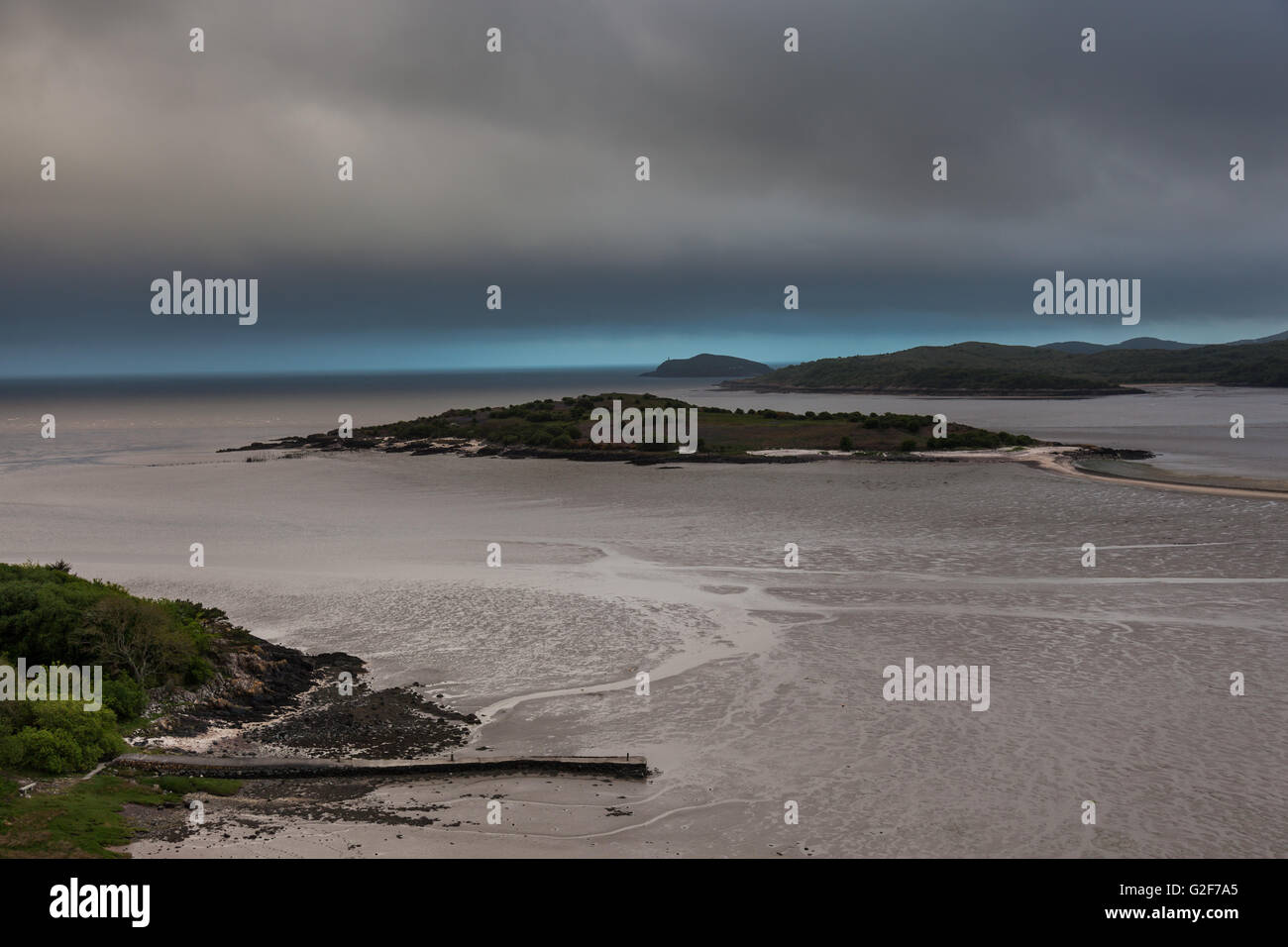 Rough Island, in Rough Firth, seen from the Mote of Mark, near ...