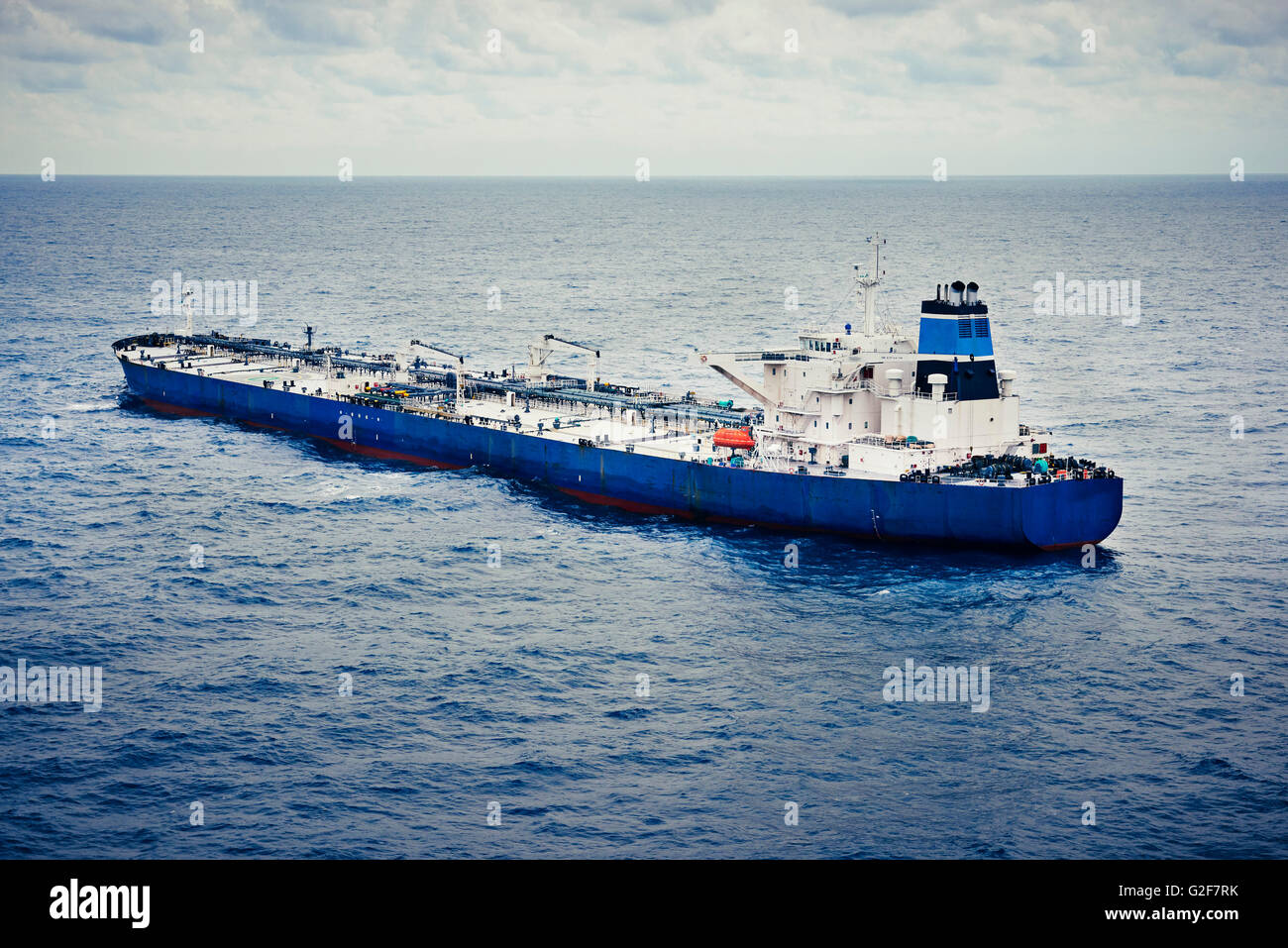 Oil Tanker at Sea Stock Photo - Alamy