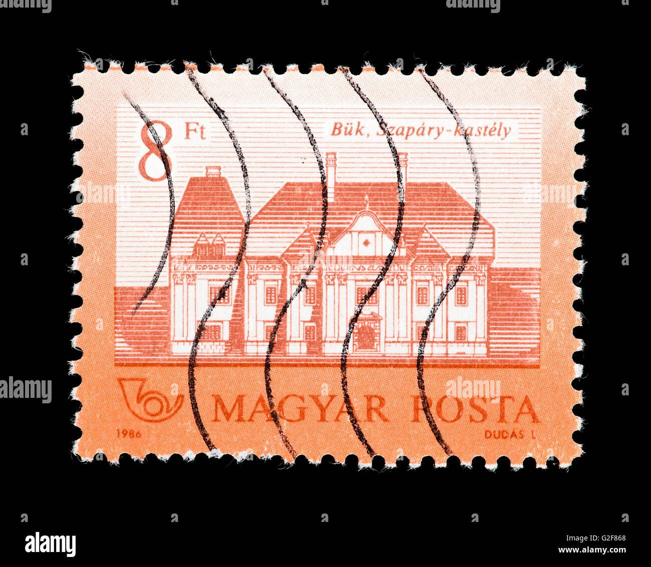 Postage stamp from Hungary depicting Szapary, Buk castle Stock Photo ...