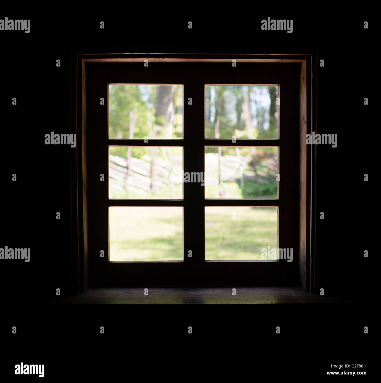 View from window in ancient house Stock Photo - Alamy