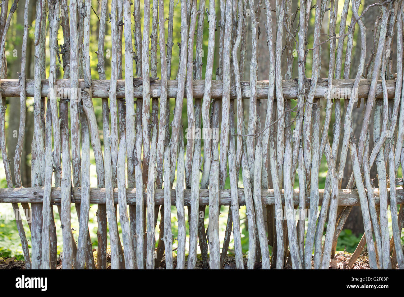 Fence made wood straw hi-res stock photography and images - Alamy