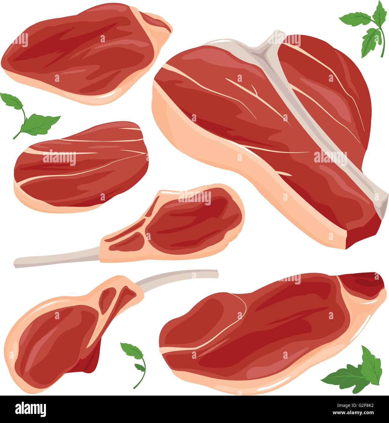 Cuts of beef illustration hi-res stock photography and images - Alamy
