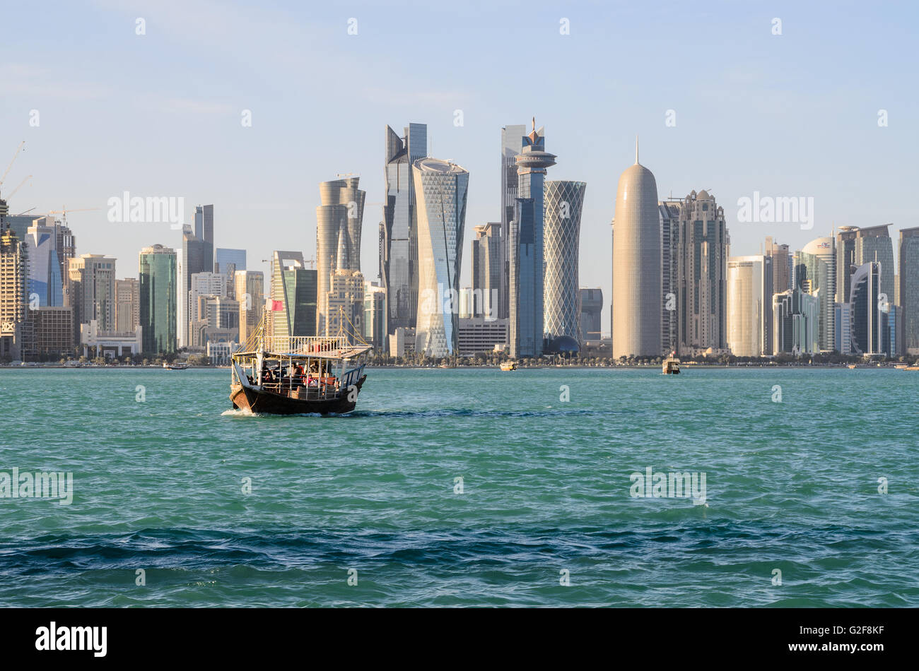 Doha cityscape hi-res stock photography and images - Alamy