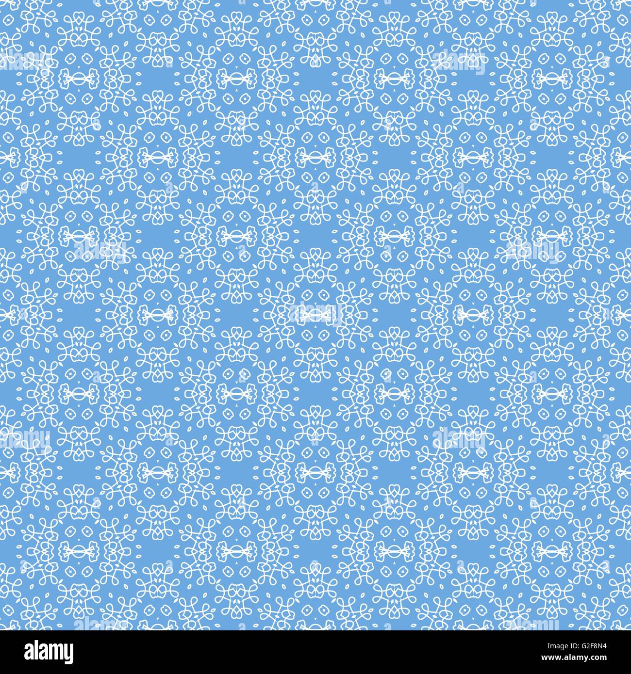 Seamless Texture on Azure. Ornamental Backdrop Stock Vector Image & Art ...