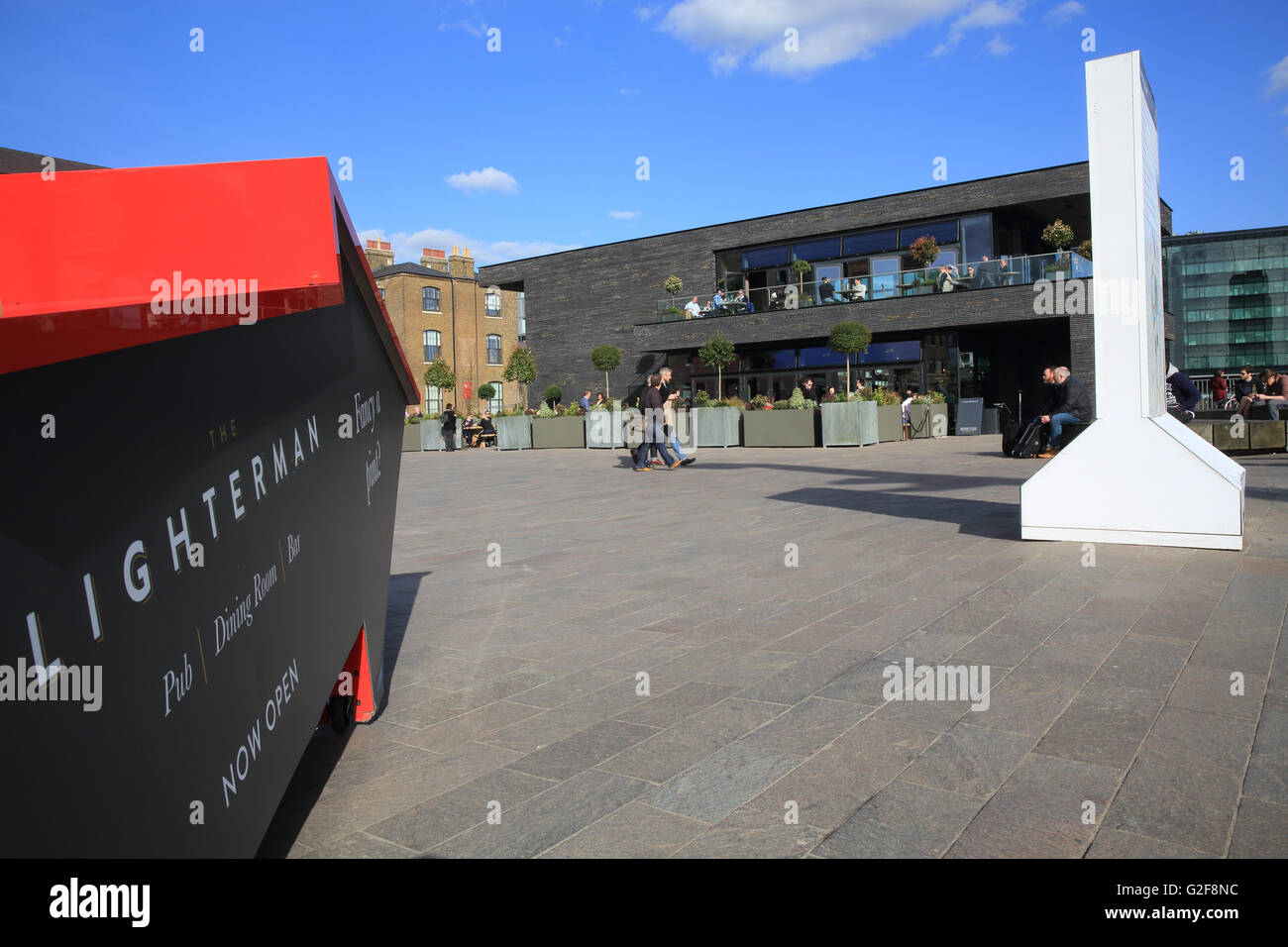 The Lighterman modern British gastro pub, on Granary Square, on the ...