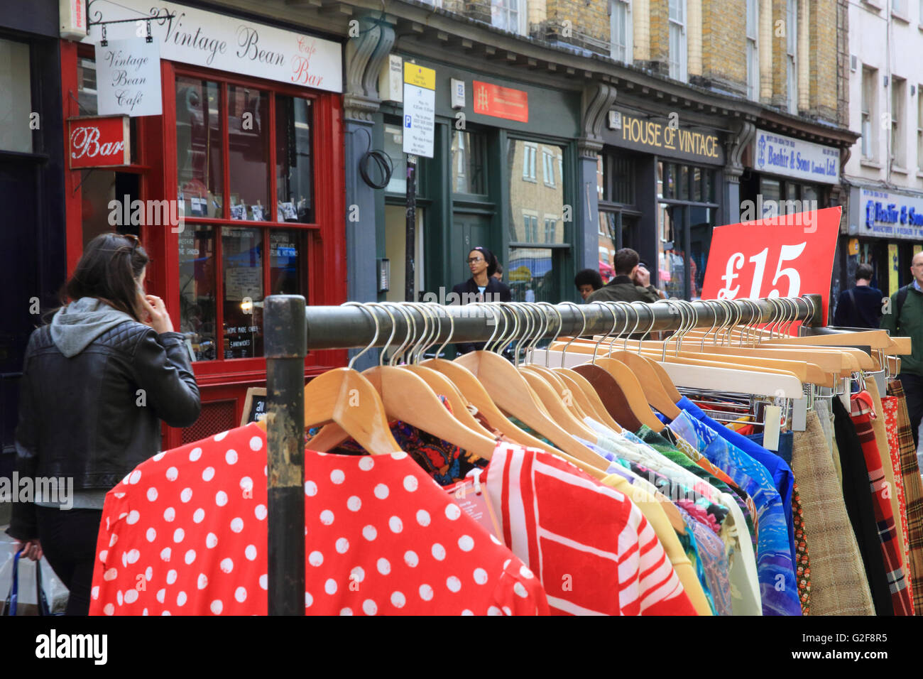 Brick lane market clothes hi-res stock photography and images - Alamy