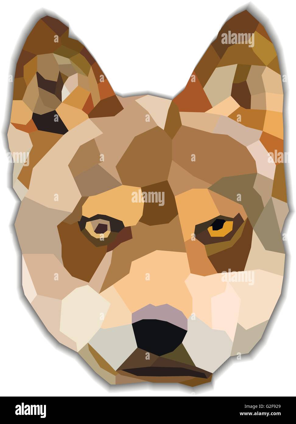 Dog polygonal hi-res stock photography and images - Alamy