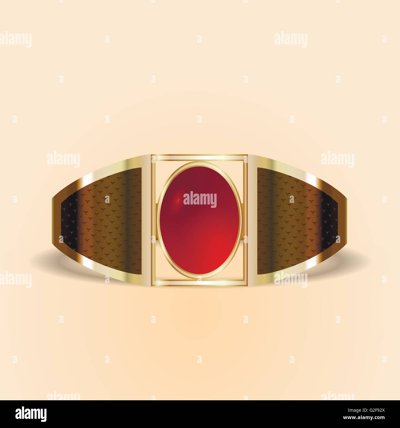 Ring red stone gold hi-res stock photography and images - Alamy
