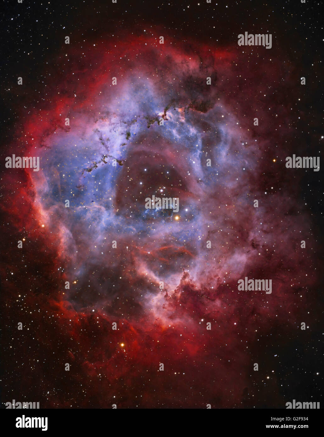 NGC 2237, the Rosette Nebula Stock Photo - Alamy