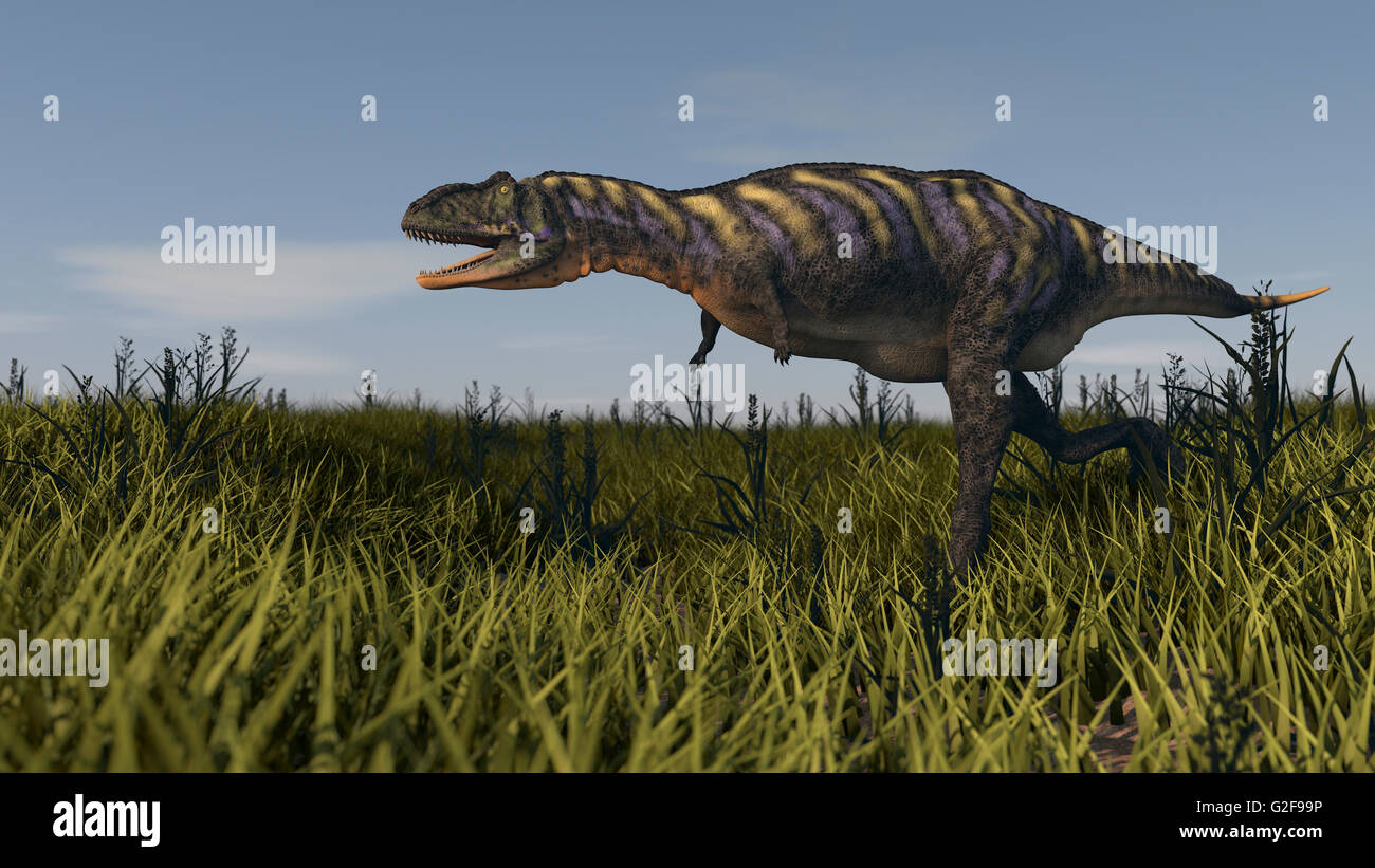 Alluring Aucasaurus in grassland Stock Photo - Alamy