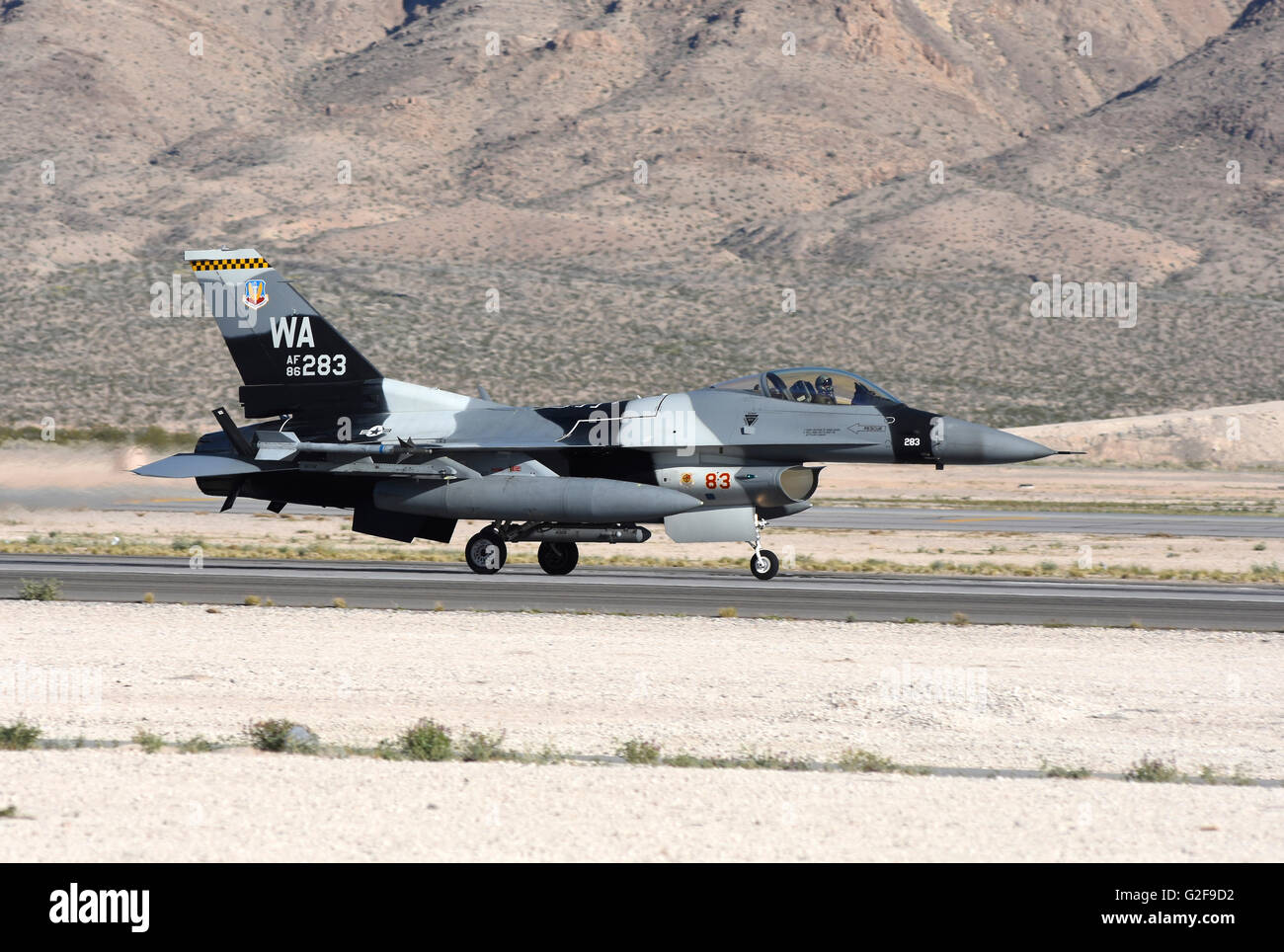 An F-16C Fighting Falcon from 64th Aggressor Squadron, 57th Wing ...