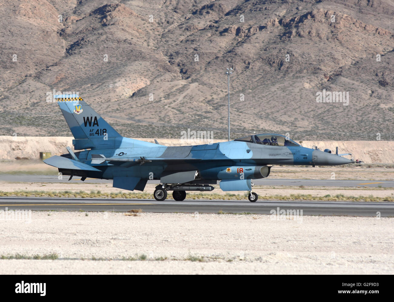 An F-16C Fighting Falcon from 64th Aggressor Squadron, 57th Wing ...