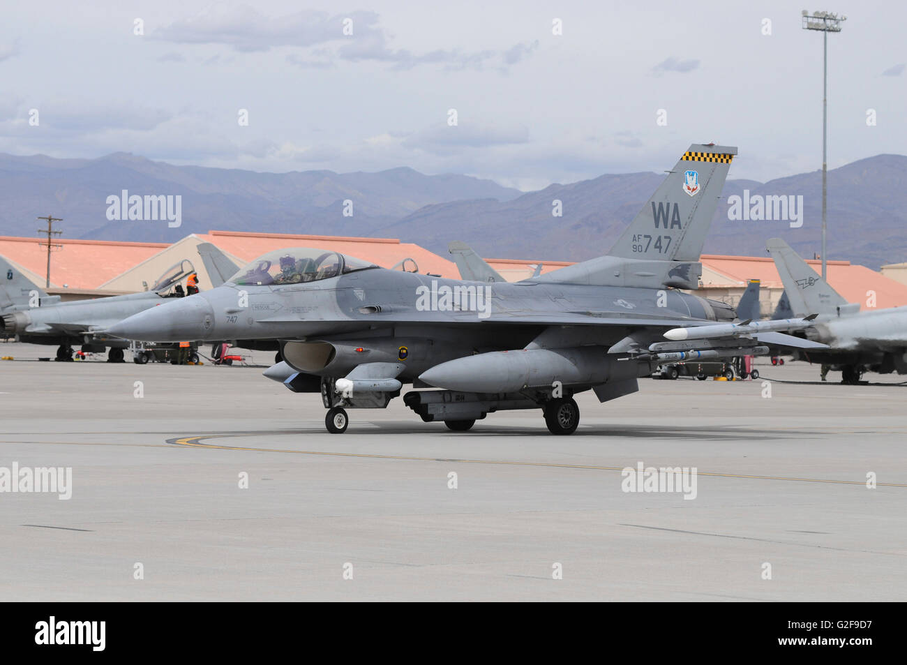 A U.S. Air Force F-16C Fighting Falcon from 16th Weapons Squadron, 57th ...