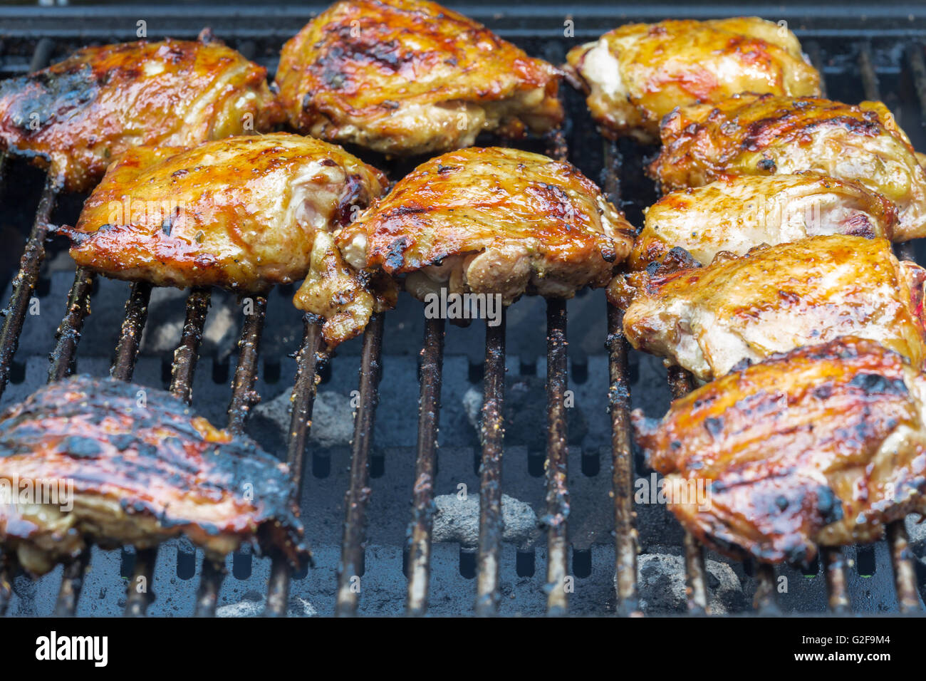 BBQ Chicken on the summer grill Stock Photo - Alamy