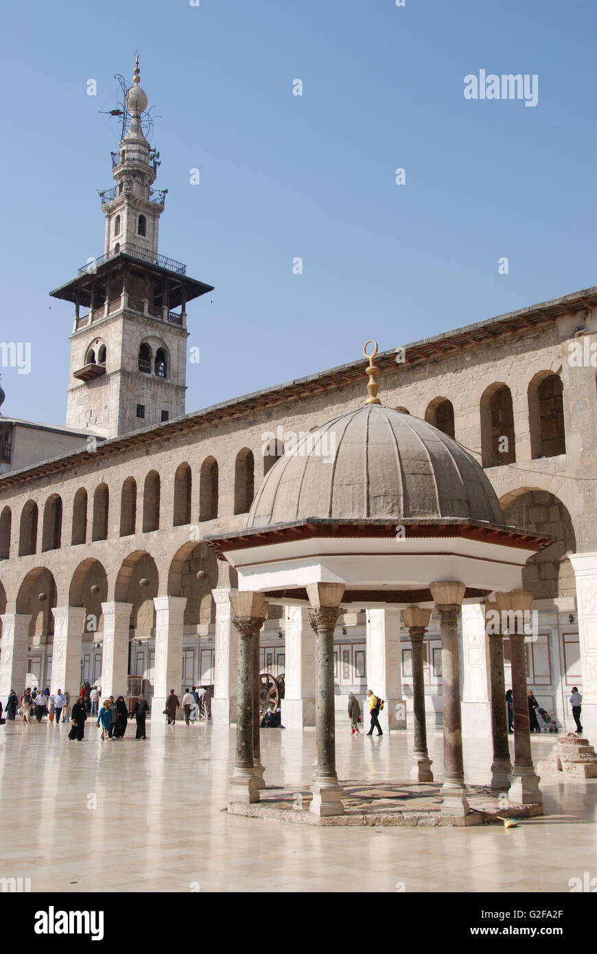 Damascus - Umayyad Mosque, Ablutions Pool Stock Photo - Alamy