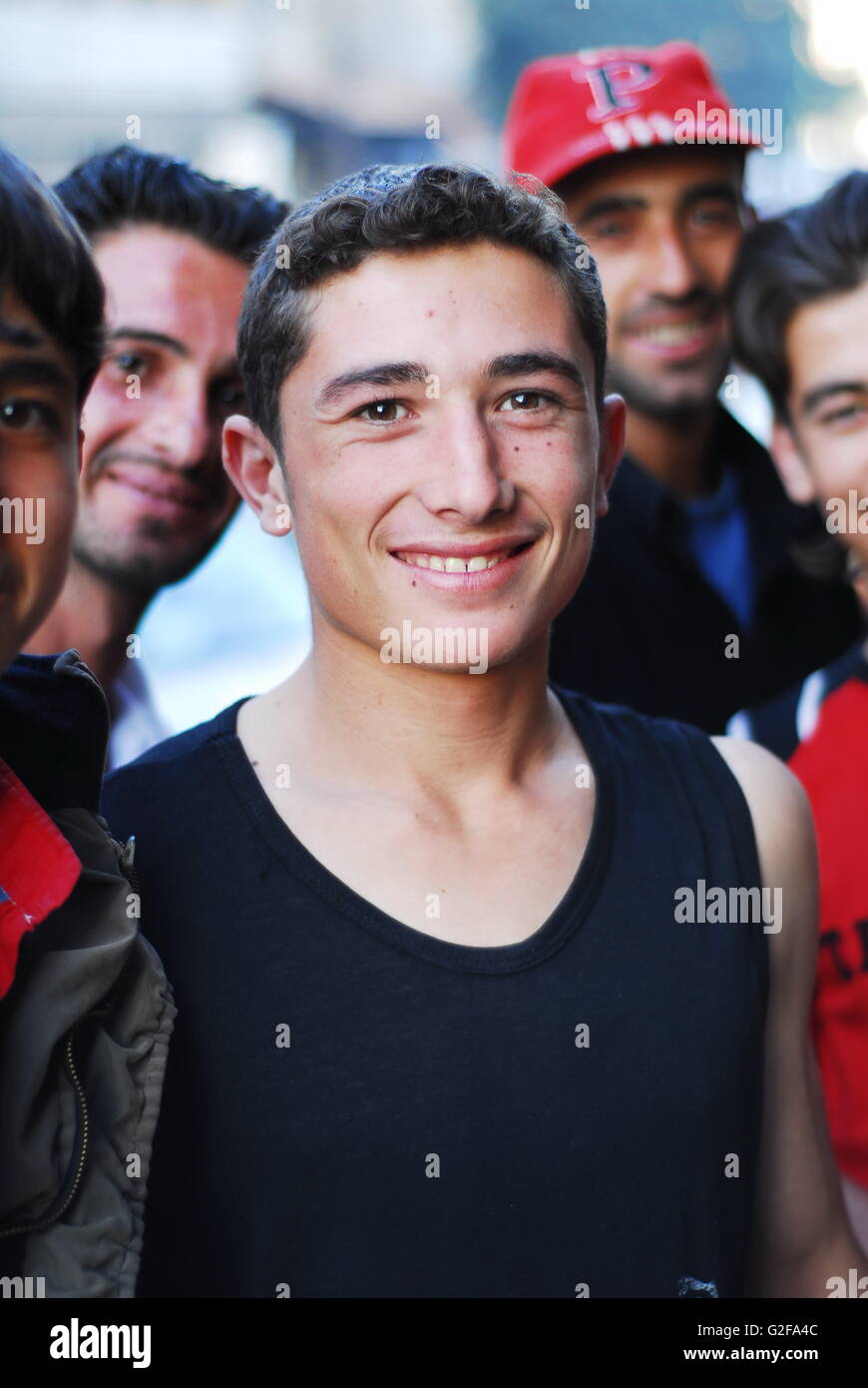 Damascus, Young Working Class Man Stock Photo - Alamy