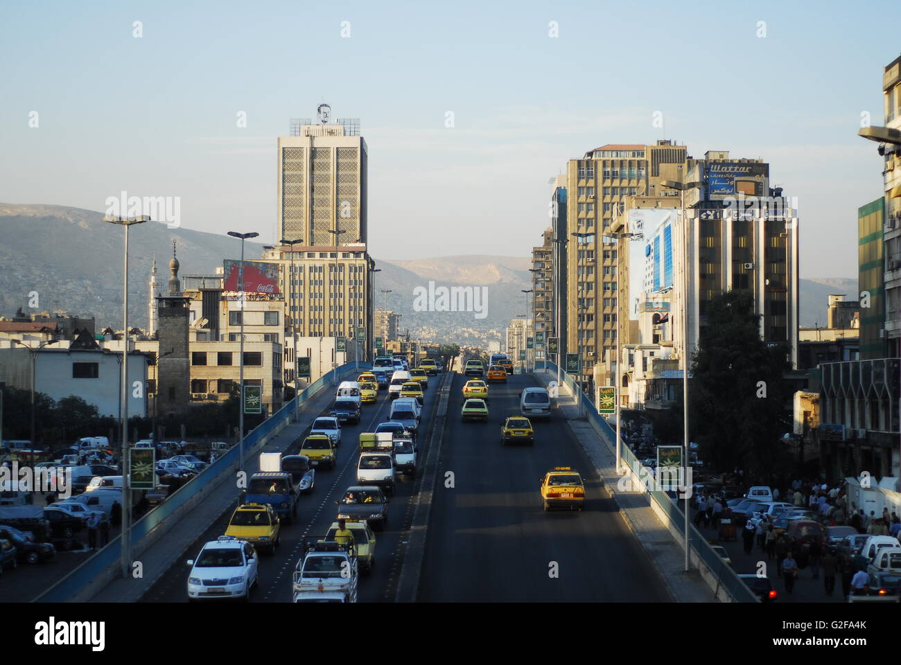 Damascus At Sunset Stock Photo - Alamy