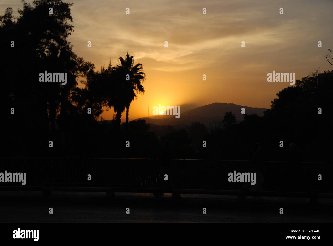 Damascus At Sunset Stock Photo - Alamy