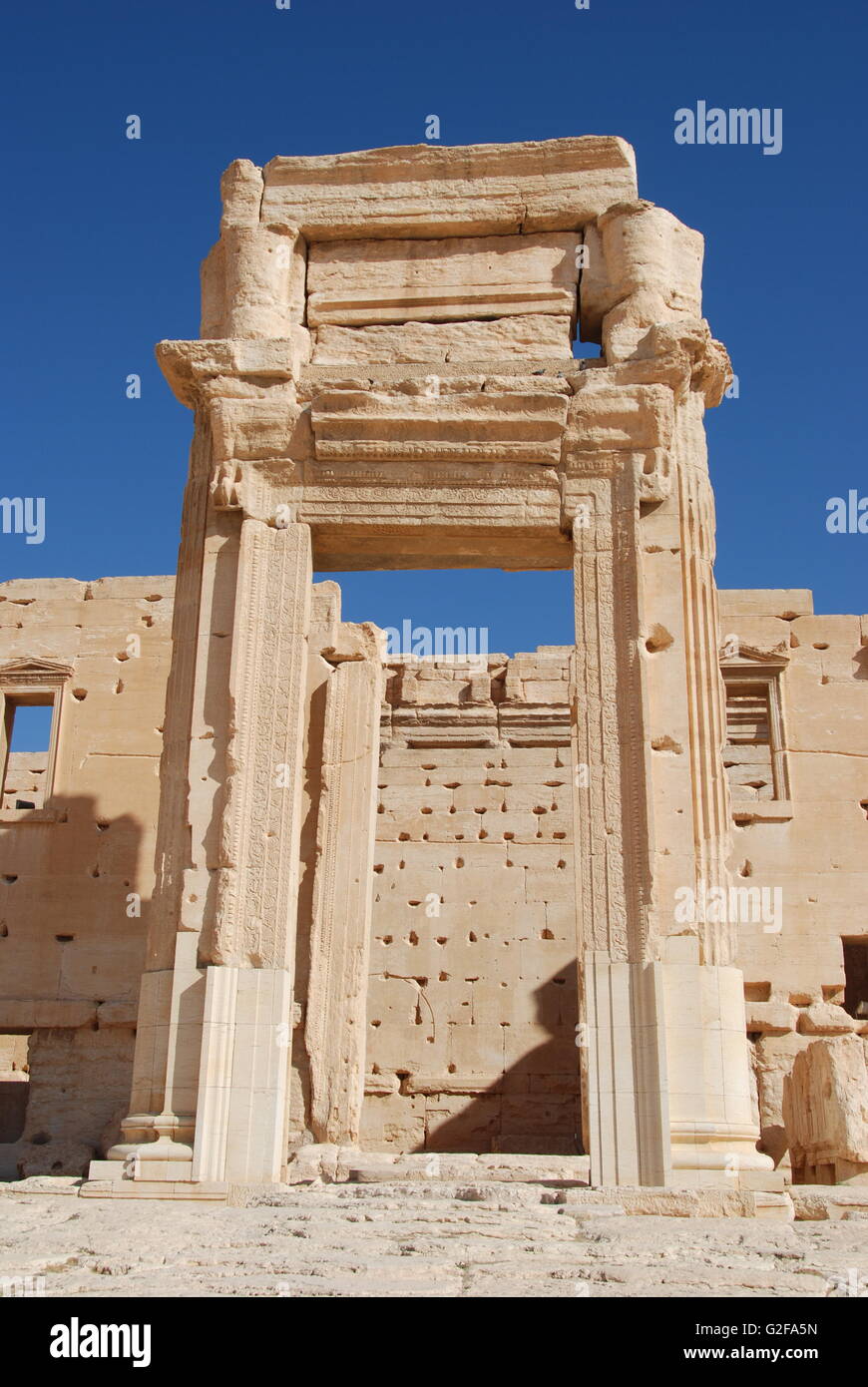Palmyra - Temple of Bel Stock Photo - Alamy