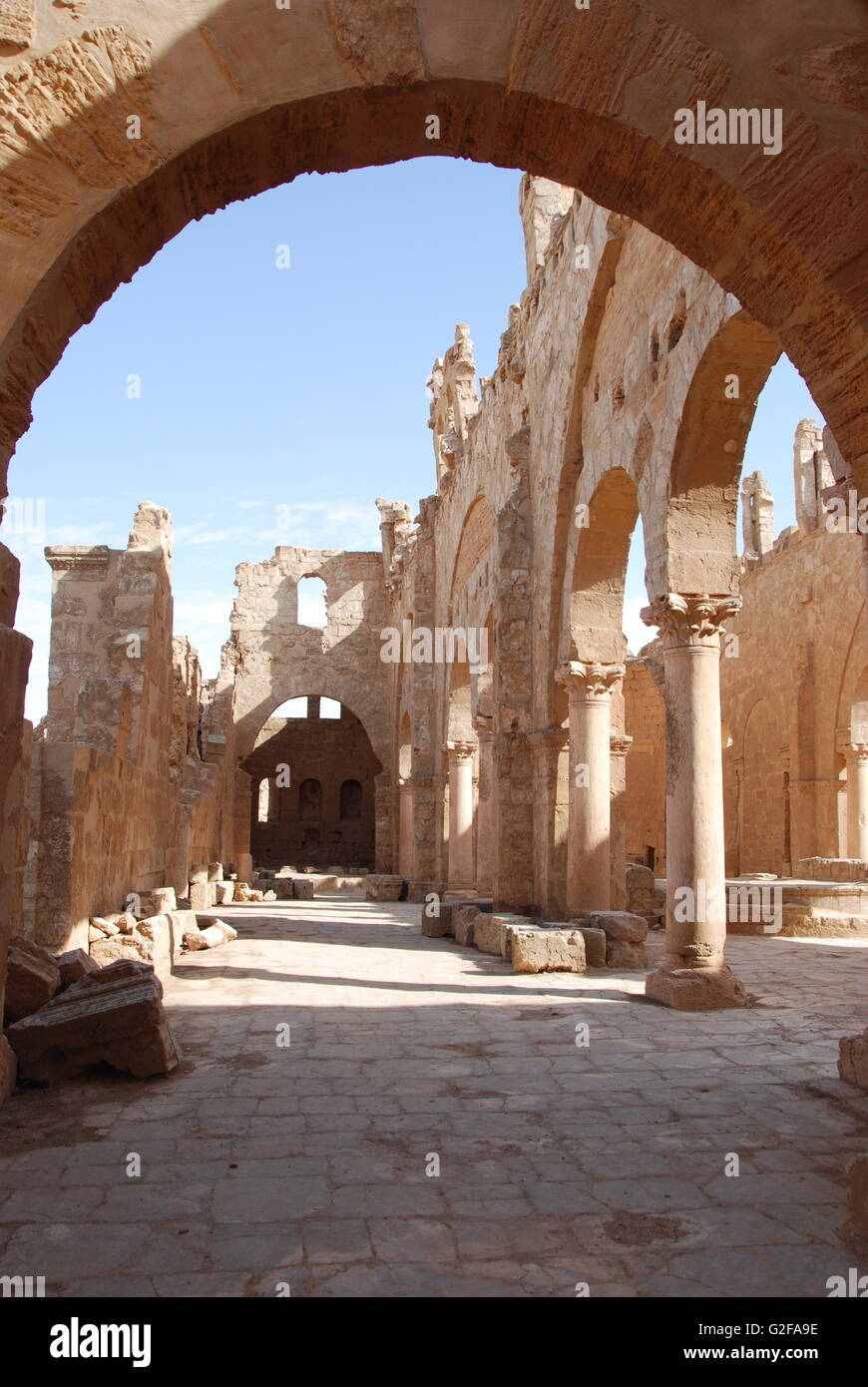 Rasafa - Basilica of St Sergius Stock Photo - Alamy