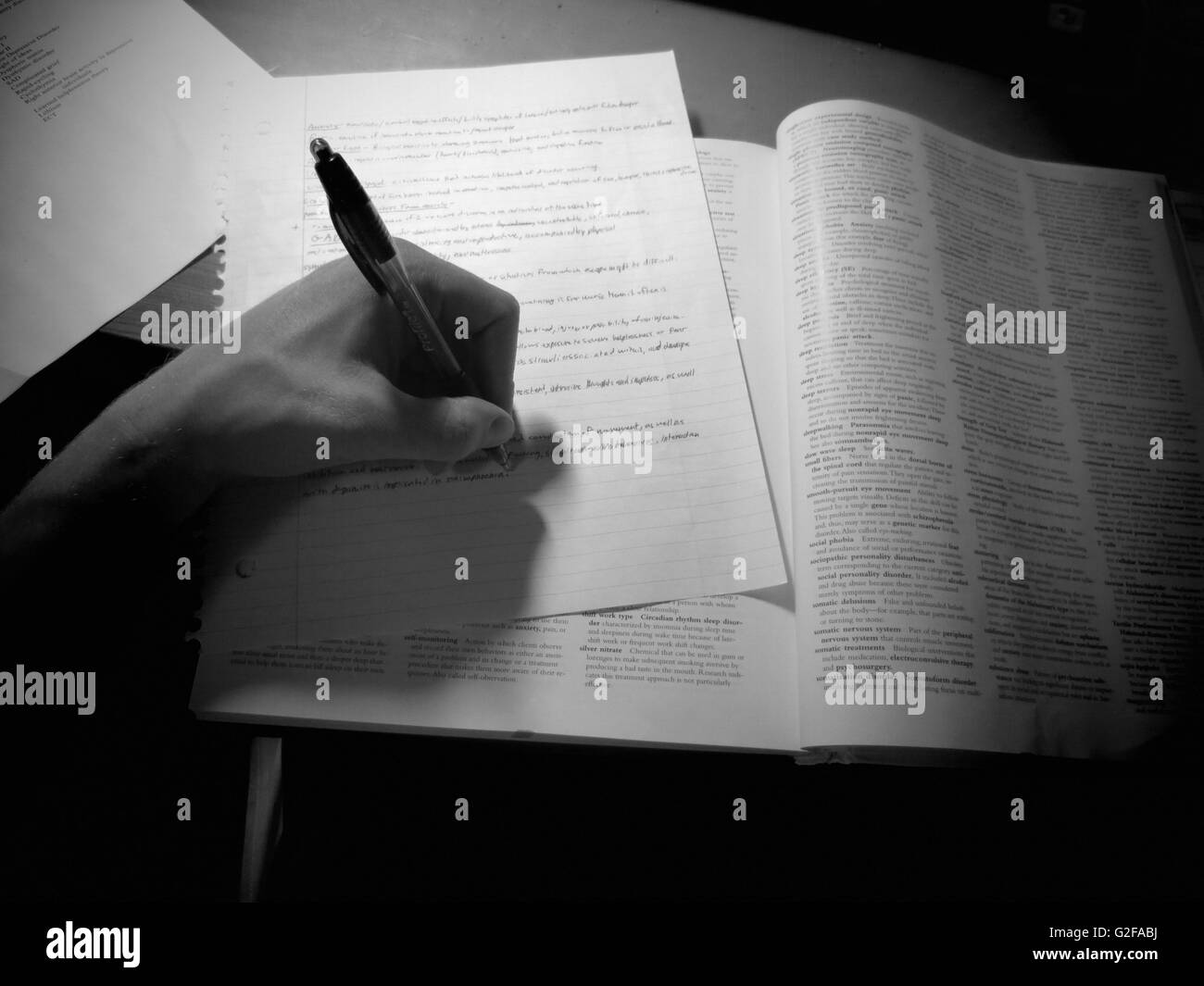 Homework Black and White Stock Photos & Images - Alamy
