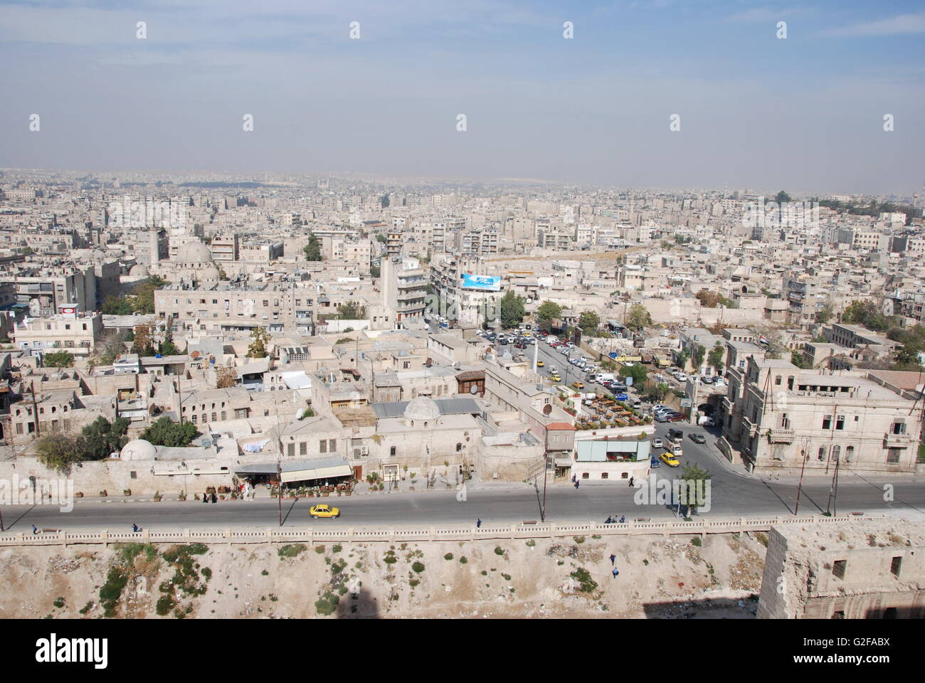 Aleppo - View Of The City from the Citadel Stock Photo - Alamy