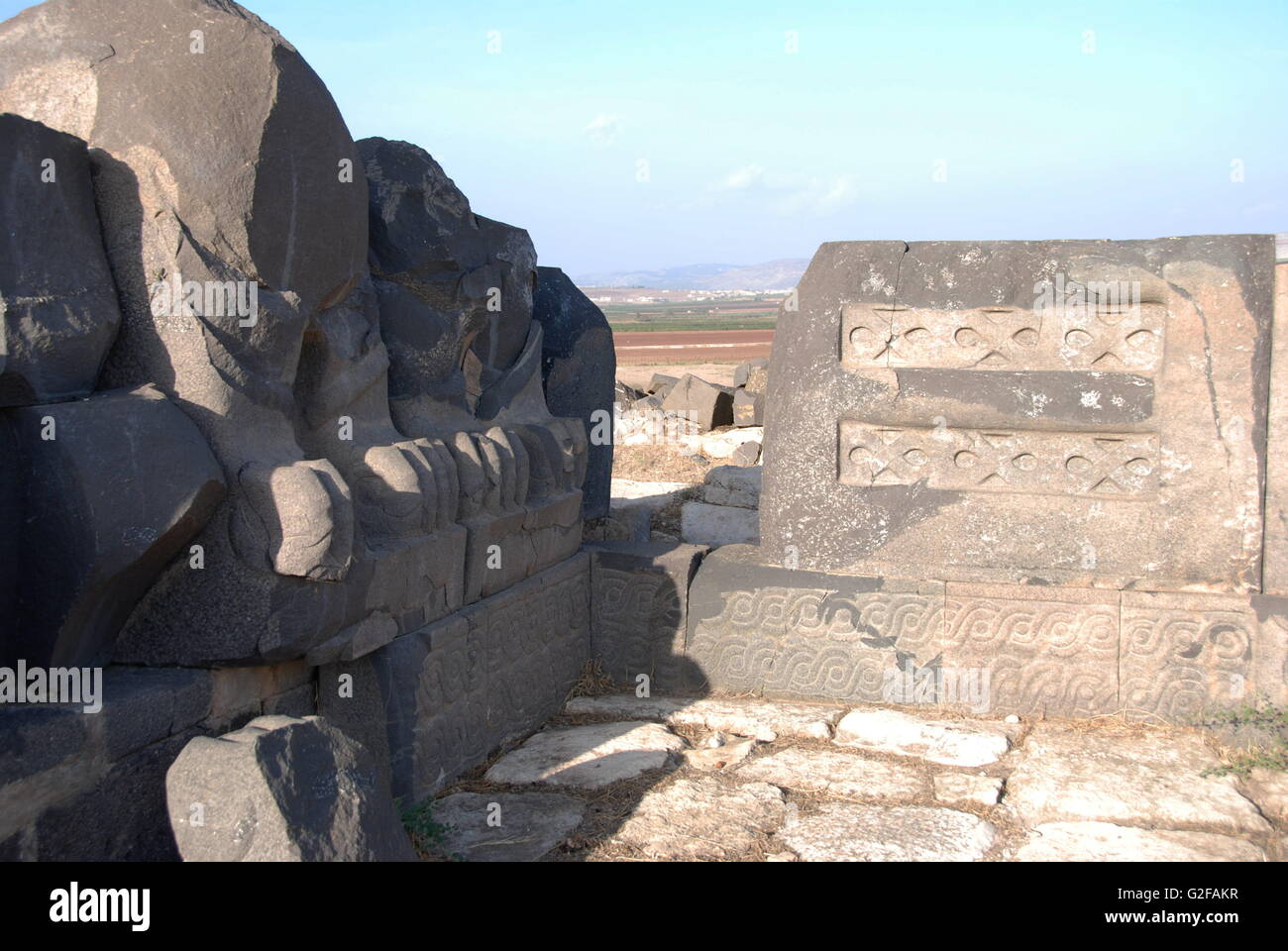 Ain Dara, Monuments With Carvings Stock Photo - Alamy