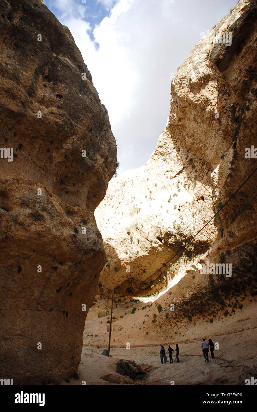 Maalula, Rock Passage Stock Photo - Alamy