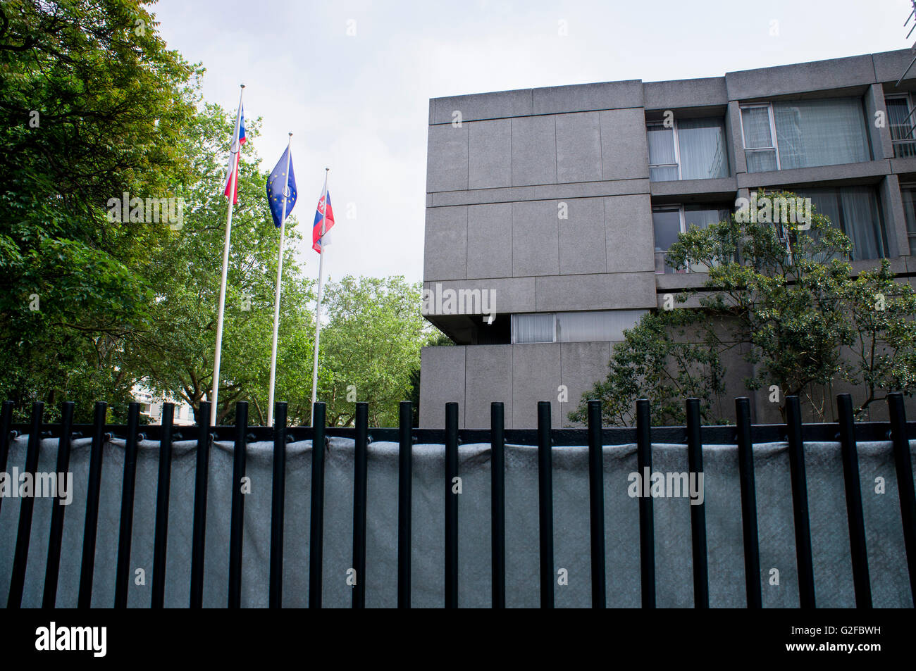 Slovak Republic Embassy London Stock Photo - Alamy