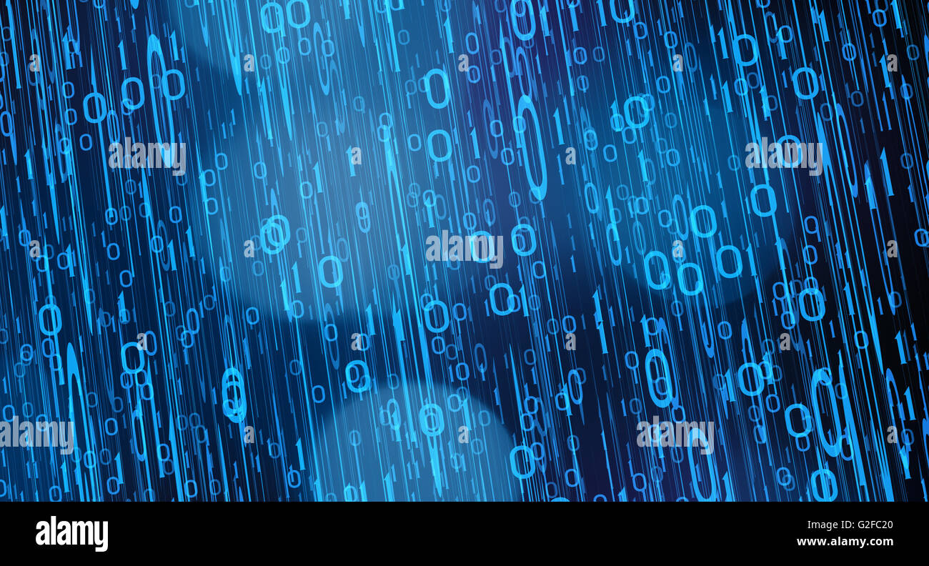 One zero digits abstract background Stock Photo - Alamy