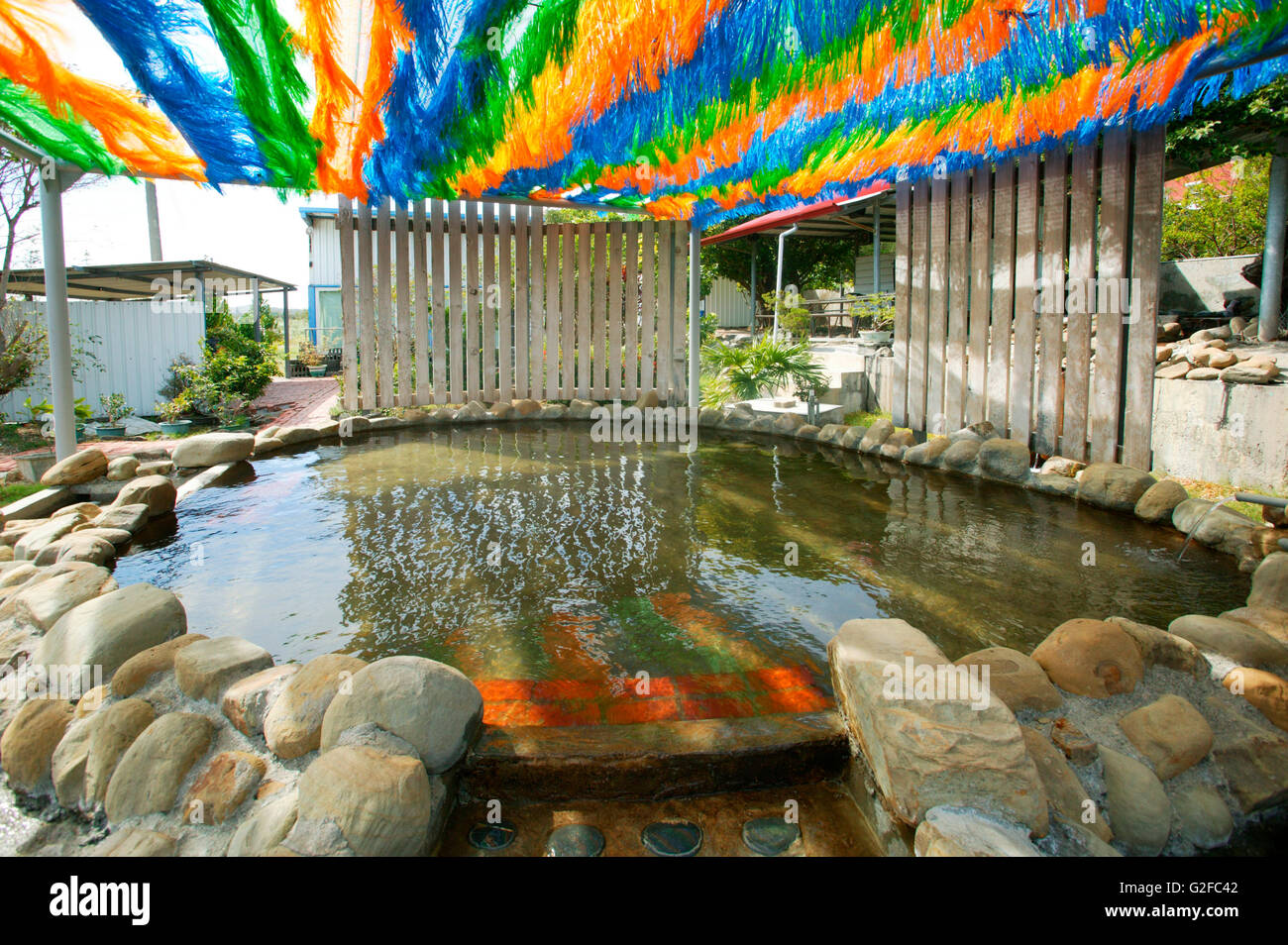 Hot springs Xin Gui Shan Stock Photo - Alamy