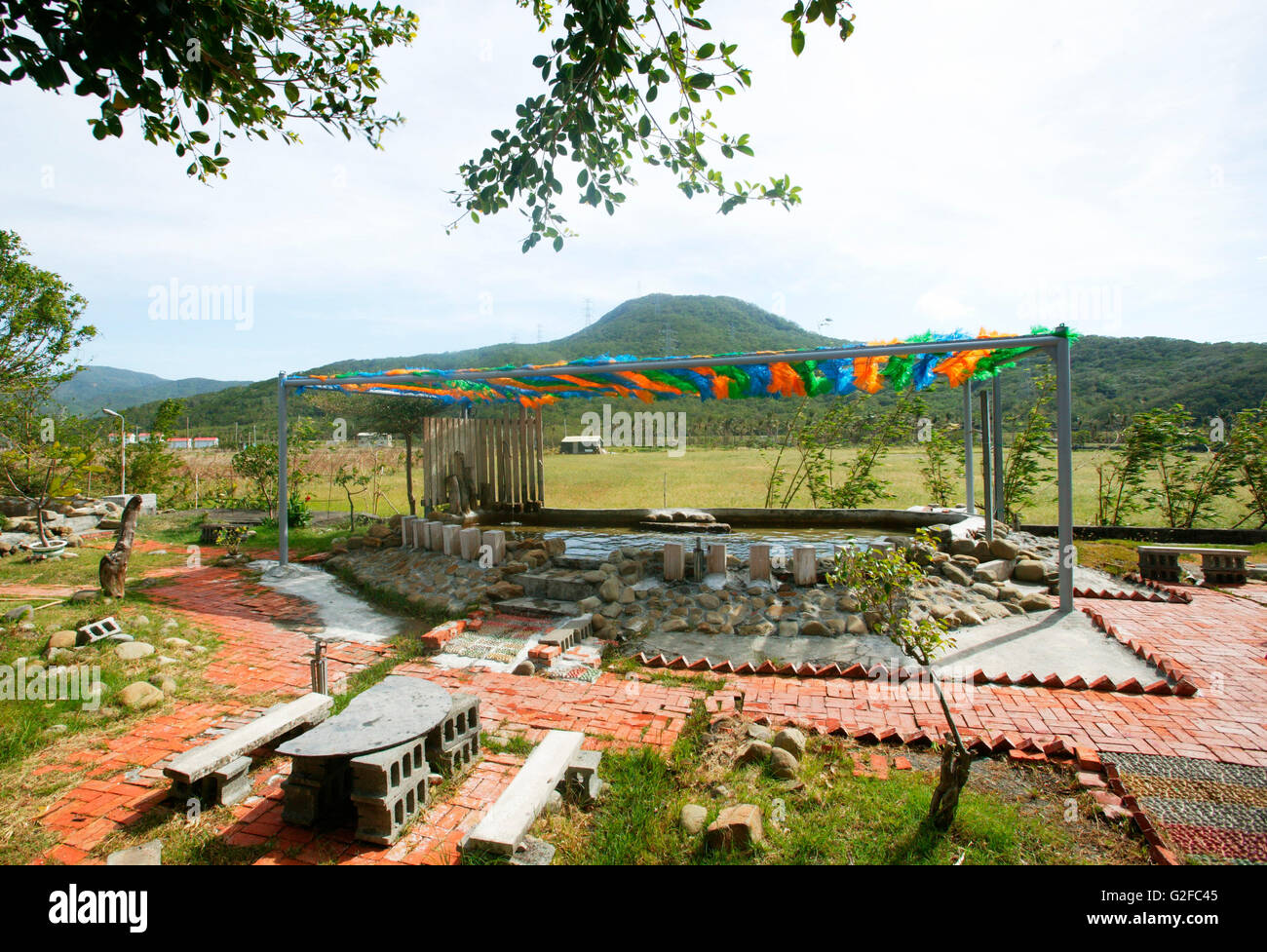 Hot springs Xin Gui Shan Stock Photo - Alamy