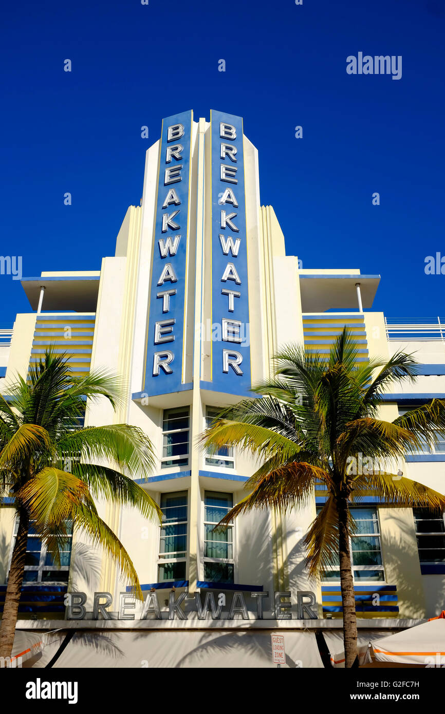 The Breakwater Hotel Miami Beach, Miami, Florida, United States Stock ...