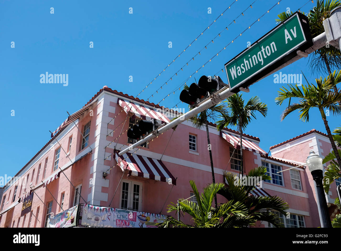 Espanola Way Miami Beach Florida High Resolution Stock Photography and ...