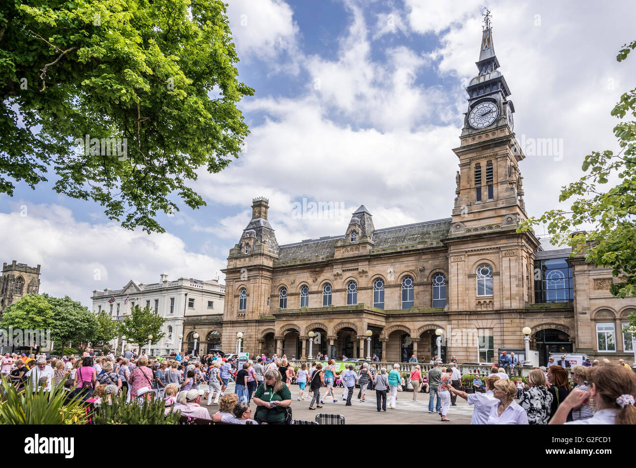 The Atkinson gallery on Lord Street in the centre of Southport Stock ...