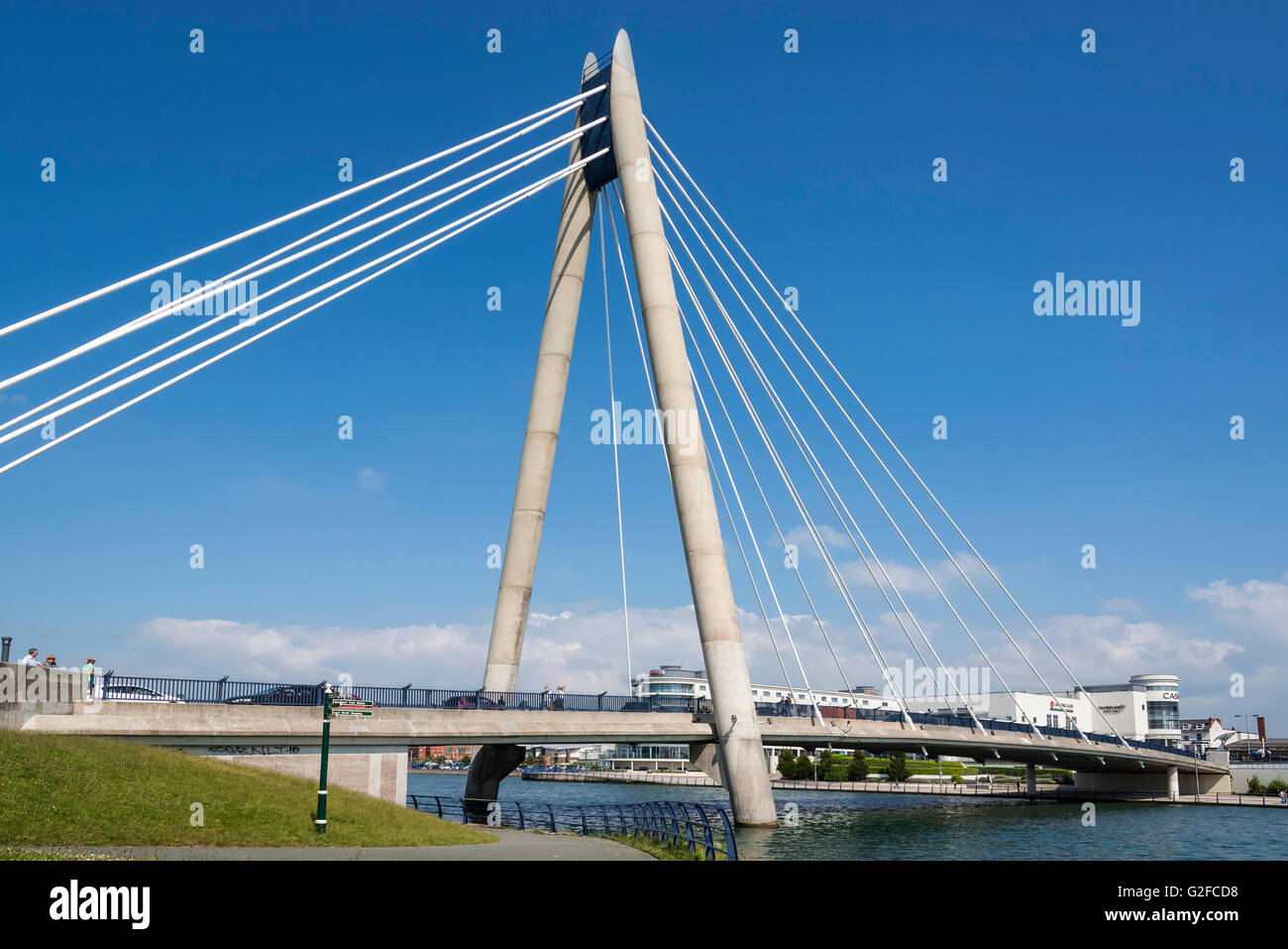 Southport marine way bridge merseyside hi-res stock photography and ...