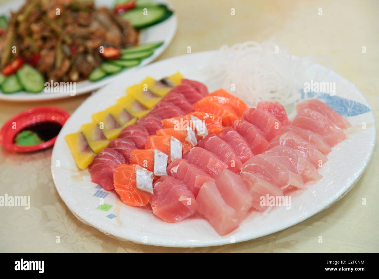 Sashimi shops Qiu Jia seafood sashimi Stock Photo - Alamy